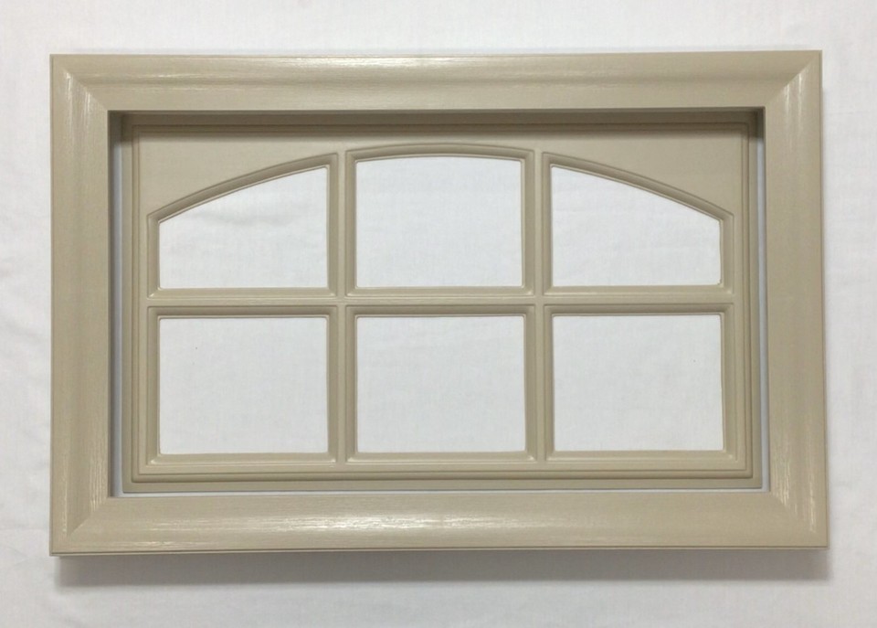 Wicker Tan Amarr Garage Door Window Kit Short Panel Frame Insert Glass ...