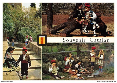 AODP13-0917-66 - ROUSSILLON - souvenir Catalan - folklore et couleurs ...