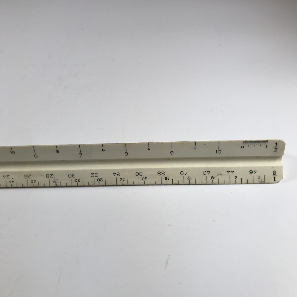 Alvin Architect Scale Drafting Ruler No 110P Triangular West Germany ...
