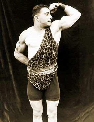 1916 Circus Strongman Old Vintage Historic Photo 8.5" x 11" Reprint ...