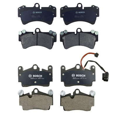 Bosch Front & Rear Brake Pads Sensors Kit For Audi Q7 Porsche Cayenne ...
