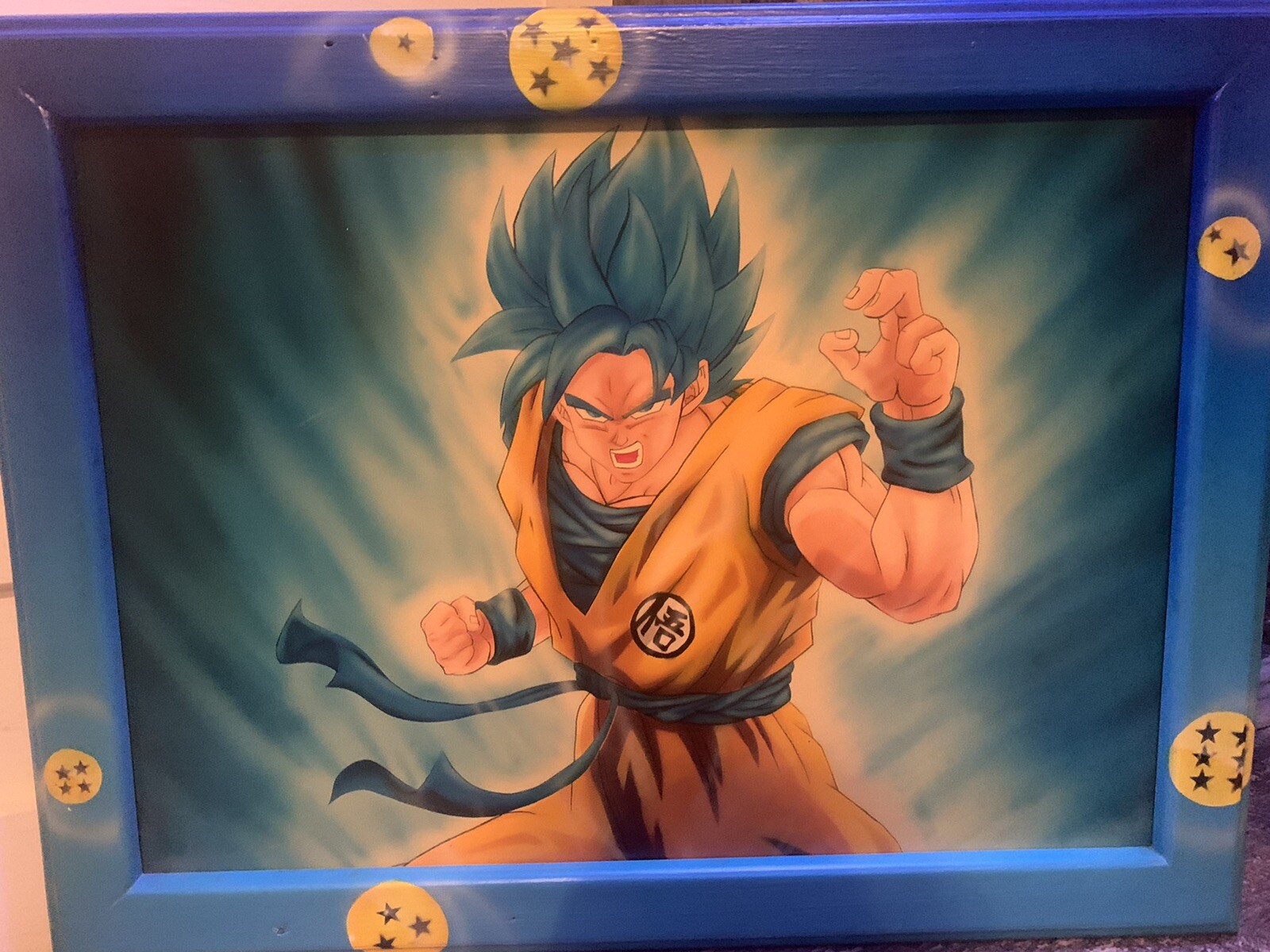 dragon ball z hand drawn colored | eBay