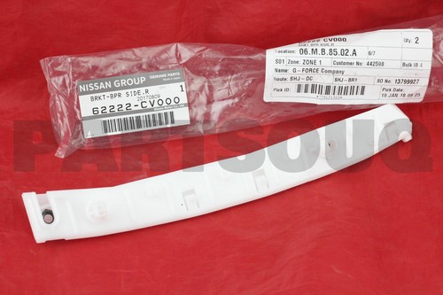 62222CV000 Genuine Nissan BRKT BPR Side R 62222-cv000 for sale online ...