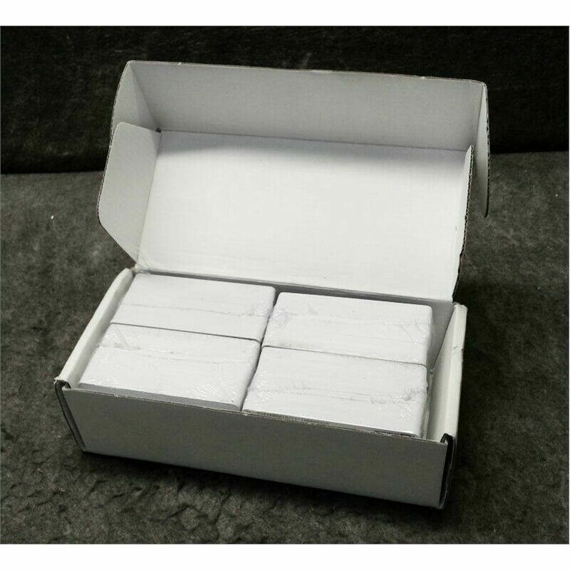 200 HID iClass Prox Cards 2124BG1ANN PVC White w/Gloss Finish Mag ...