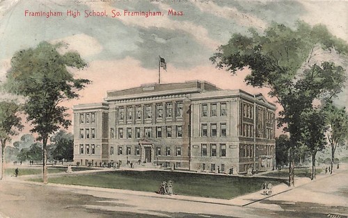 c1910 Framingham High School South Framingham MA P459 | eBay