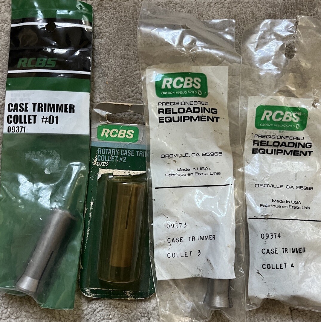 RCBS Case Trimmer Collet Set 1,2,3,4 - 9371,9372,9373,9374 Set Of 4 | eBay
