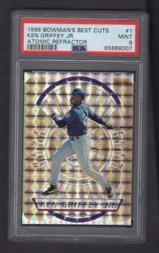 1996 BOWMAN'S BEST CUTS UNCUT ATOMIC REFRACTOR #1 KEN GRIFFEY JR RARE ...
