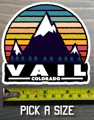 Vail Sticker Decal Colorado Keystone Breckenridge Copper Ski Snowboard ...