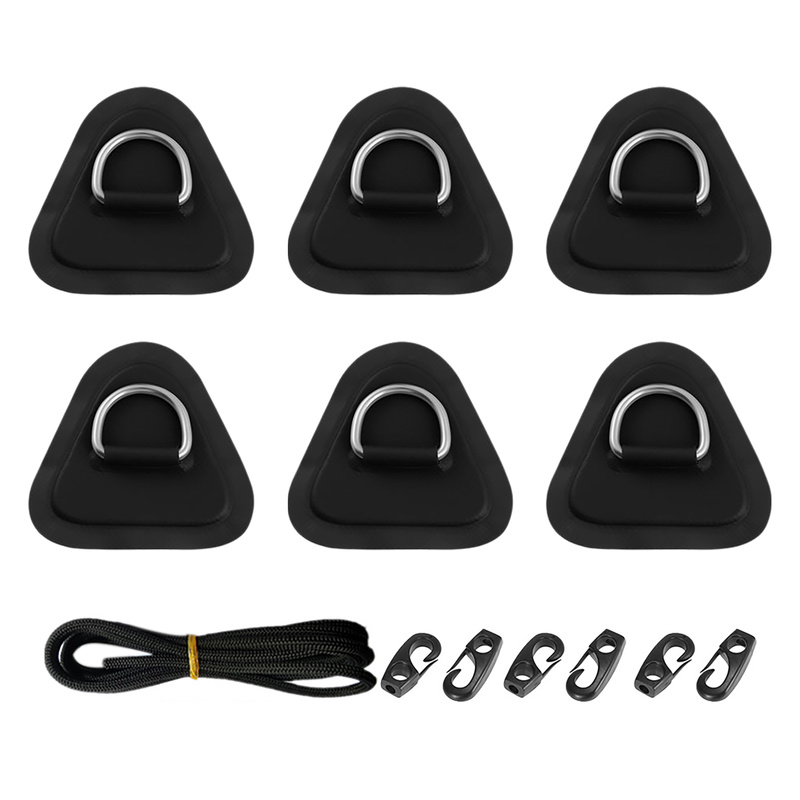 6X Marine D Ring Pad Patch for PVC Inflatable Boat Raft Dinghy ...