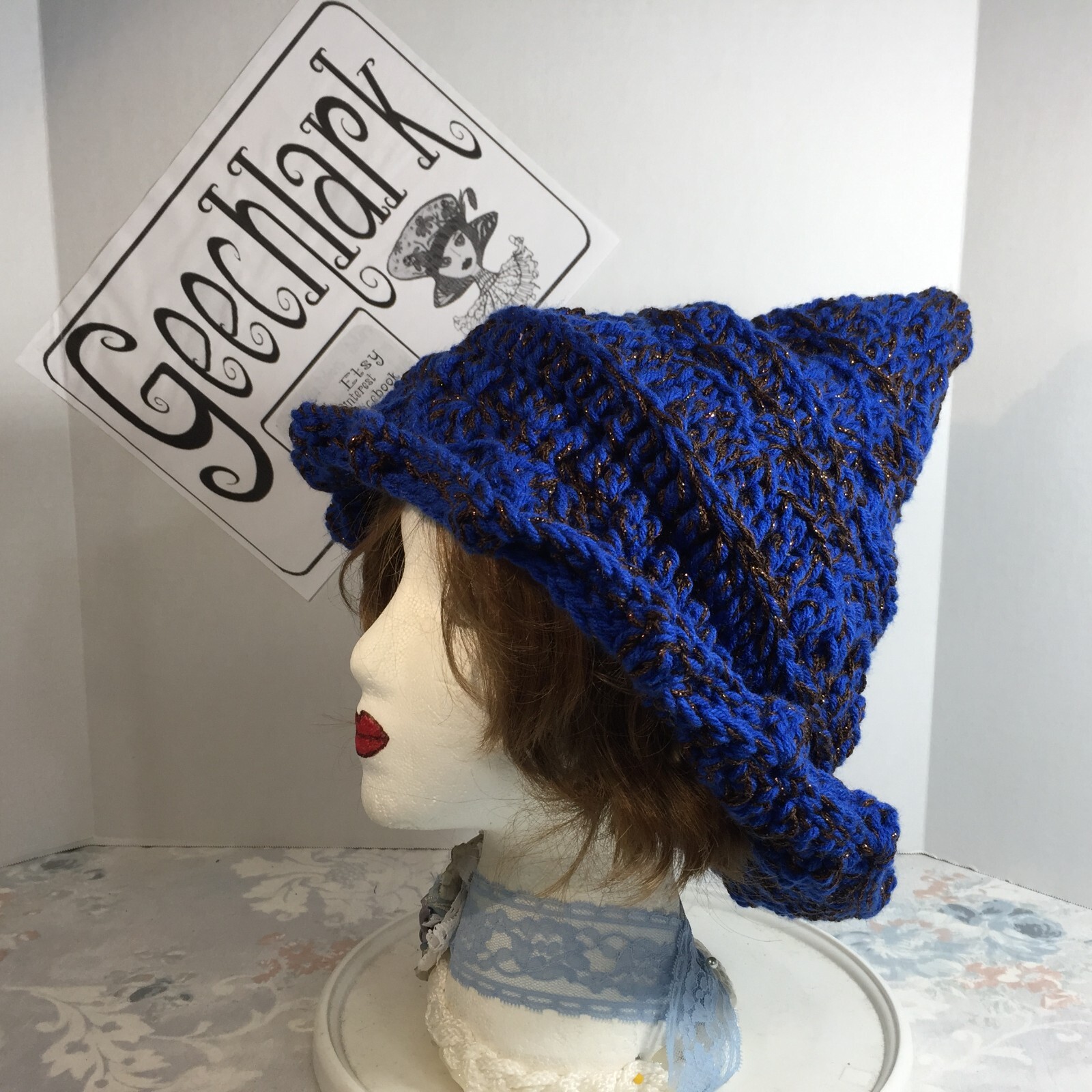 Hedge witch hat, wizard, elf, gnome, beanie, fairy cap, Geechlark 6444 ...