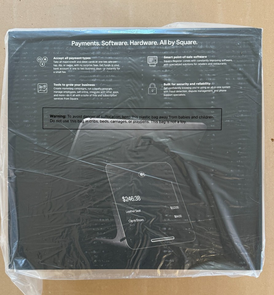 SQUARE Register Point of Sale System - (Black) [A-SKU-0665 ...