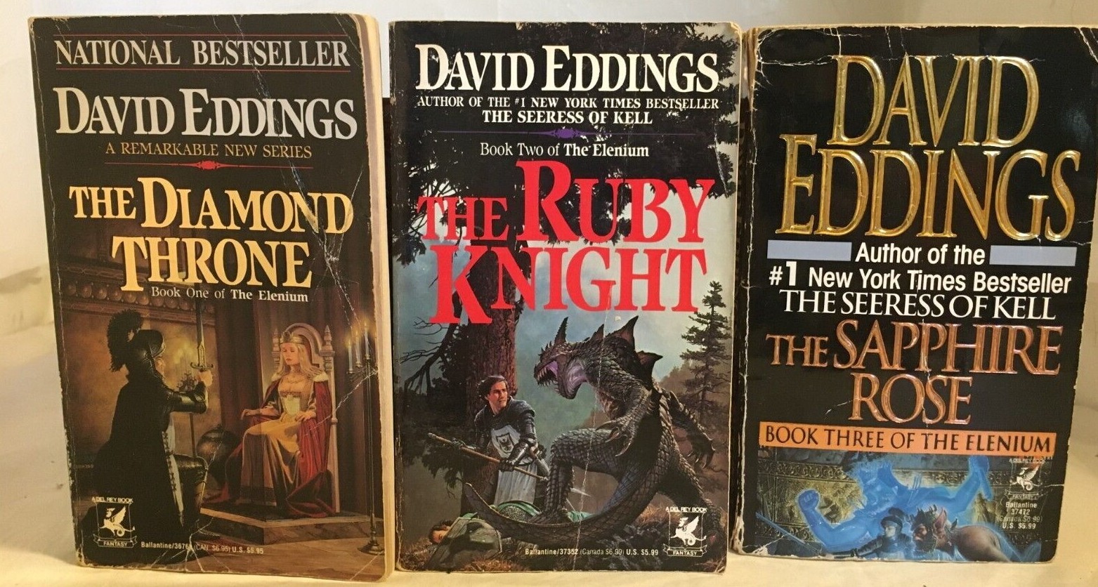 David Eddings Sci Fi Paperbacks Elenium Series Books 1, 2, and 3 | eBay