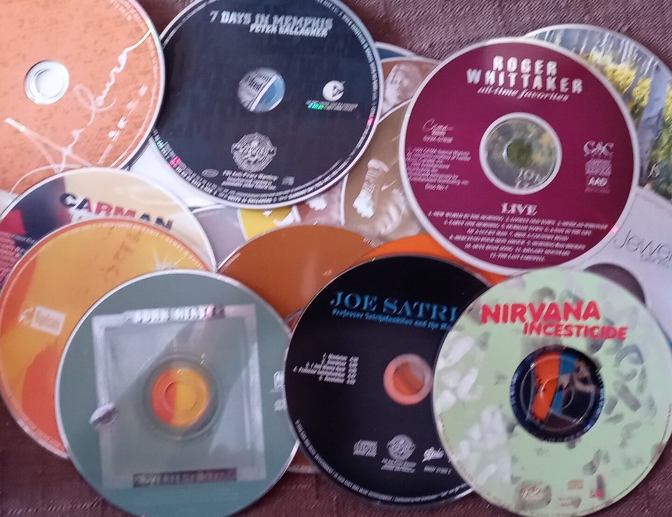 Wholesale LOT of 100 MUSIC CDs (Discs Only) Random Assorted POP, ROCK ...