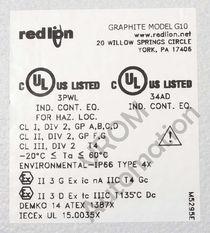 Red Lion G10S0000 Graphite 10" Color Touch Screen Indoor / Outdoor | eBay