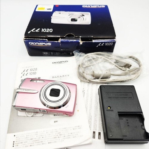 OLYMPUS μ1020 Compact Digital Camera Popular Color Pink Operation ...