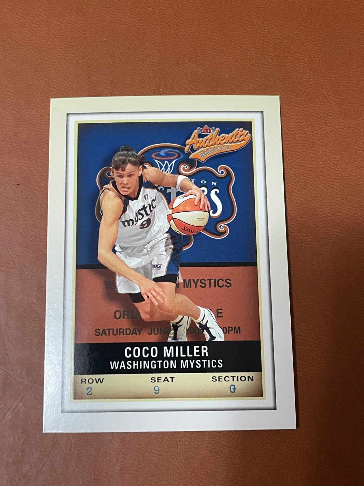 2002 Fleer Authentix WNBA - Coco Miller #12 Washington Mystics | eBay