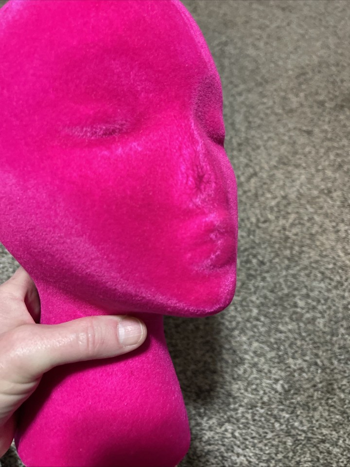Vintage Retro Mid Century Velvet Felt Flocked Wig Mannequin Head Hot ...