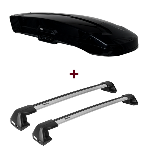 Dachbox Thule Vector M + Dachträger Thule für Audi A6 Limousine Typ 4G ...