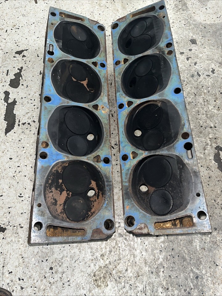Ford FE 427 Medium Riser C5AE-F Cylinder Heads | eBay