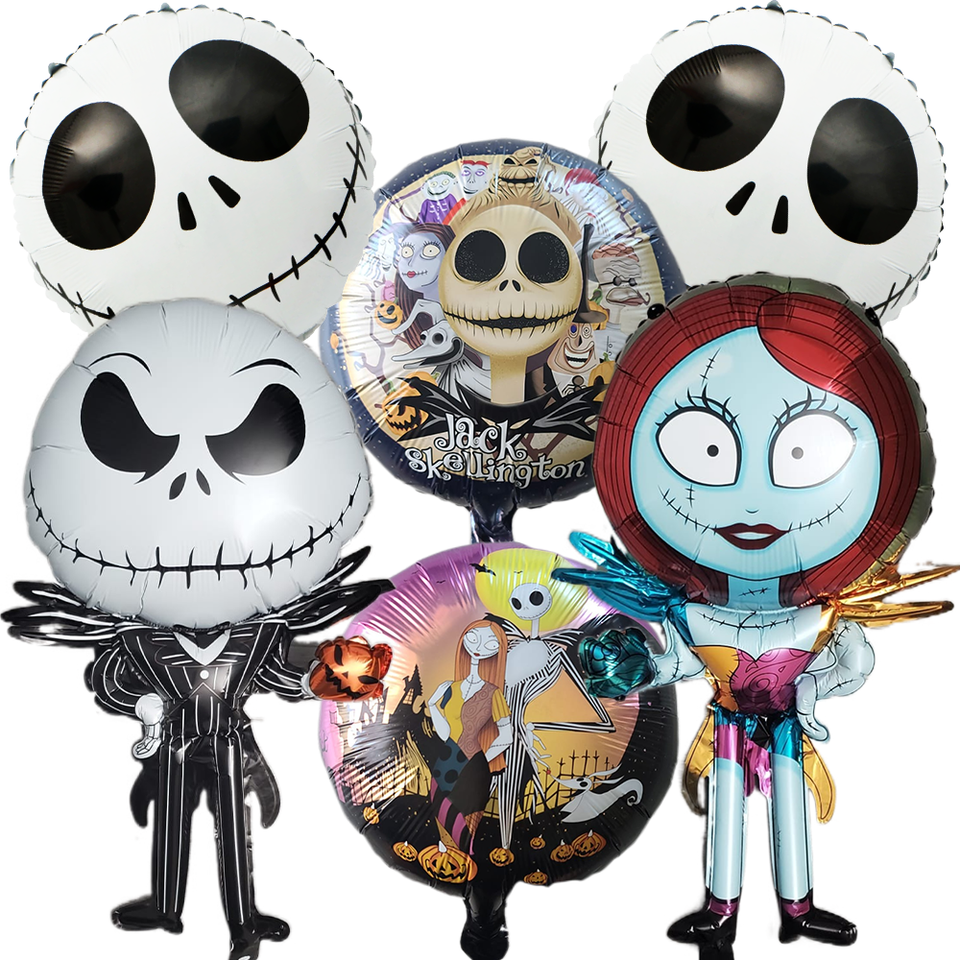 JACK SKELLINGTON balloon banner birthday party decorations supplies ...