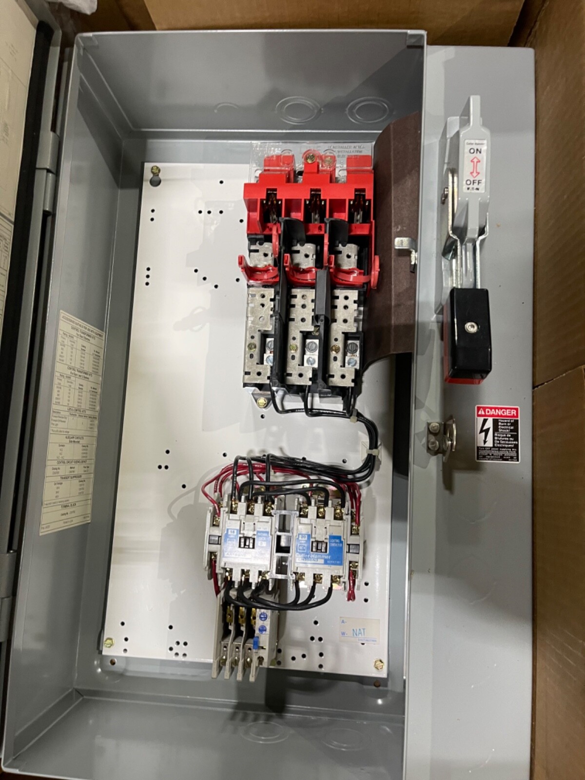 New EATON Size 0 Combination Motor Starter REVERSING 3 Phase CN35BN3 ...