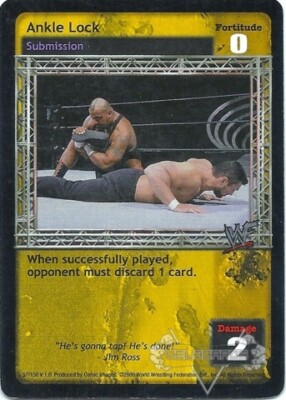WWE: Ankle Lock [Played] card type Submission Raw Deal Wrestling WWF | eBay