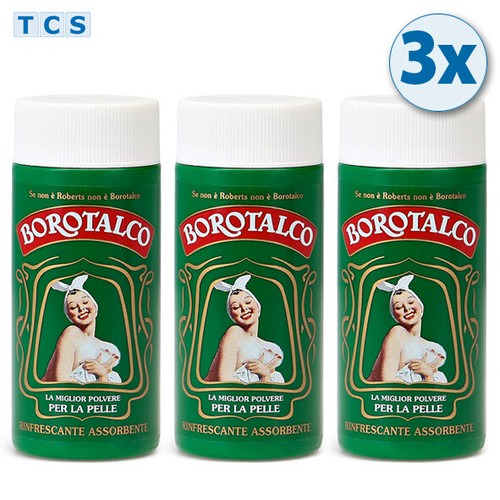 BOROTALCO Talco, Körperpuder, Body Powder Mini, Reisegröße, 3x40g Dose ...