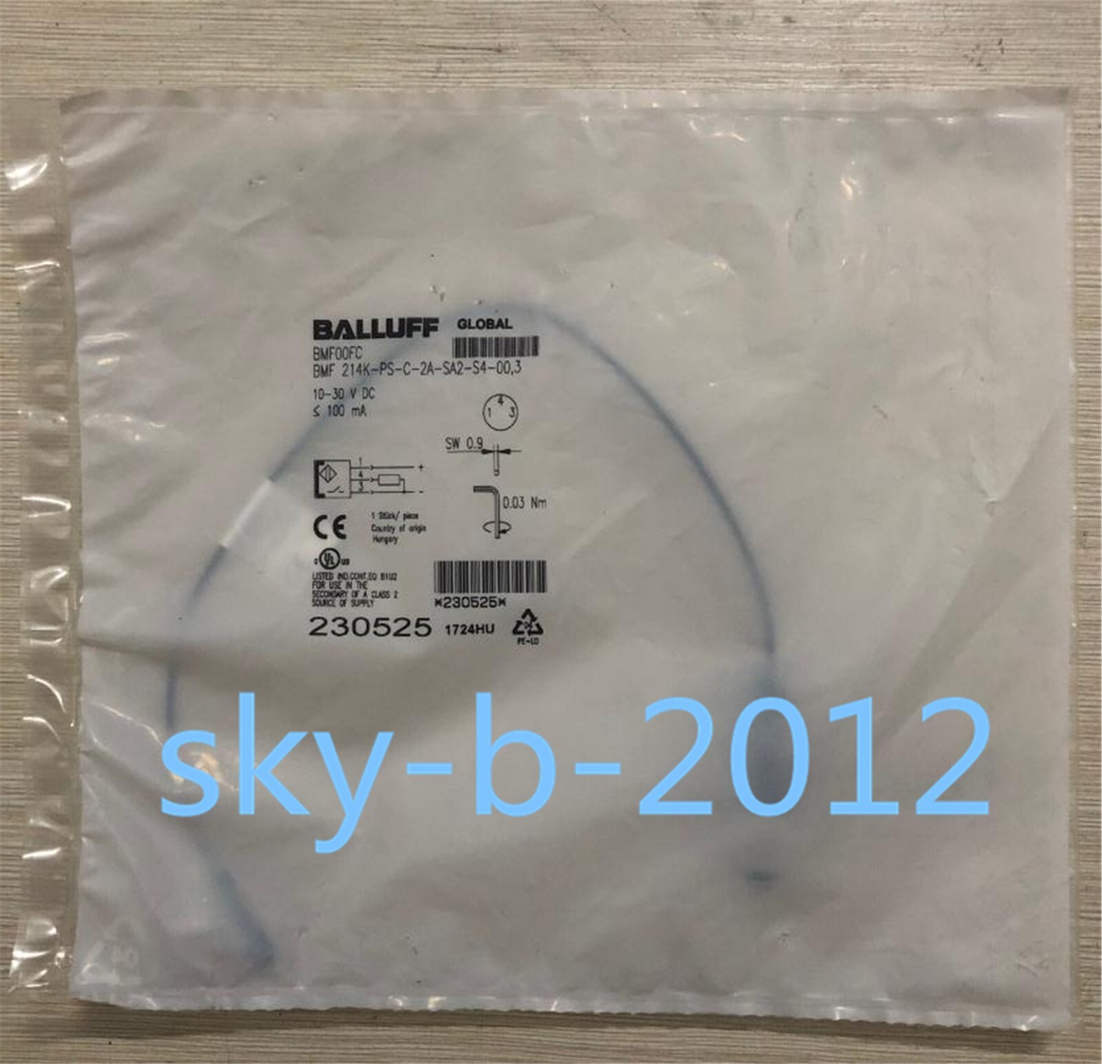 1 PCS NEW IN BOX BALLUFF Sensors BMF00FC BMF 214K-PS-C-2A-SA2-S4-00,3 ...