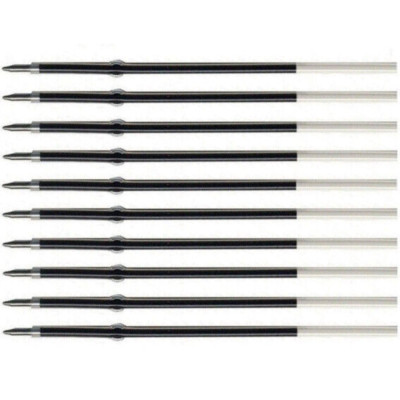 10 x Black Ballpoint Biro Pen Ink Refill 107mm / 10.7cm Replacement ...