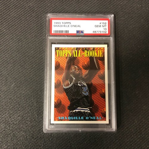 1993-94 Topps All-Rookie 1st Team #152 Shaquille O'Neal PSA 10 GEM MINT ...