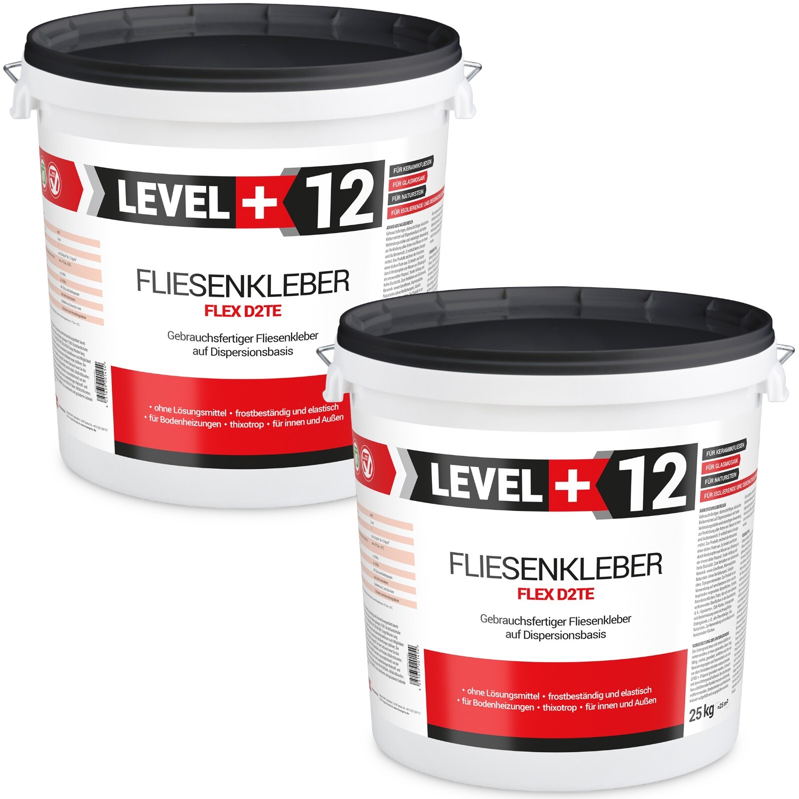 Fliesenkleber Fertigkleber 1,5 kg - 60 kg Flexkleber Weiß Innen und ...