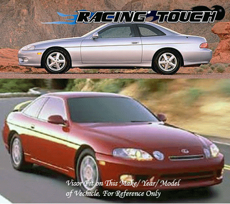 Out Channel Window Visors Rain Guard Sunroof 3pcs For Lexus SC300 SC400 ...