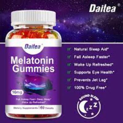 Daitea Melatonin Gummies 10mg Natural - Gelatin Free and Halal | eBay
