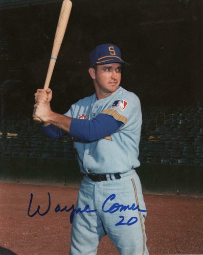 WAYNE COMER #20 SEATTLE PILOTS SIGNED AUTOGRAPHED 8X10 PHOTO W/ COA | eBay