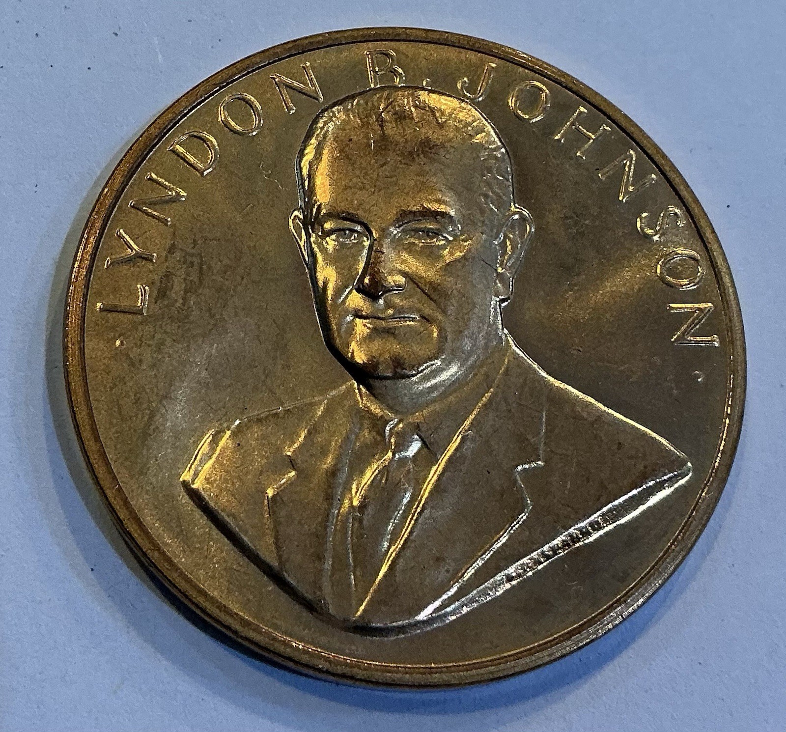 President Lyndon B Johnson LBJ Inaugurated Coin Medal | eBay