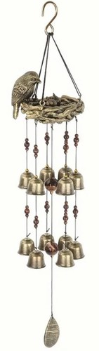 Bird And Nest Wind Chimes 1 Of A Kind With 2 Baby Chicks Nice Sound ...