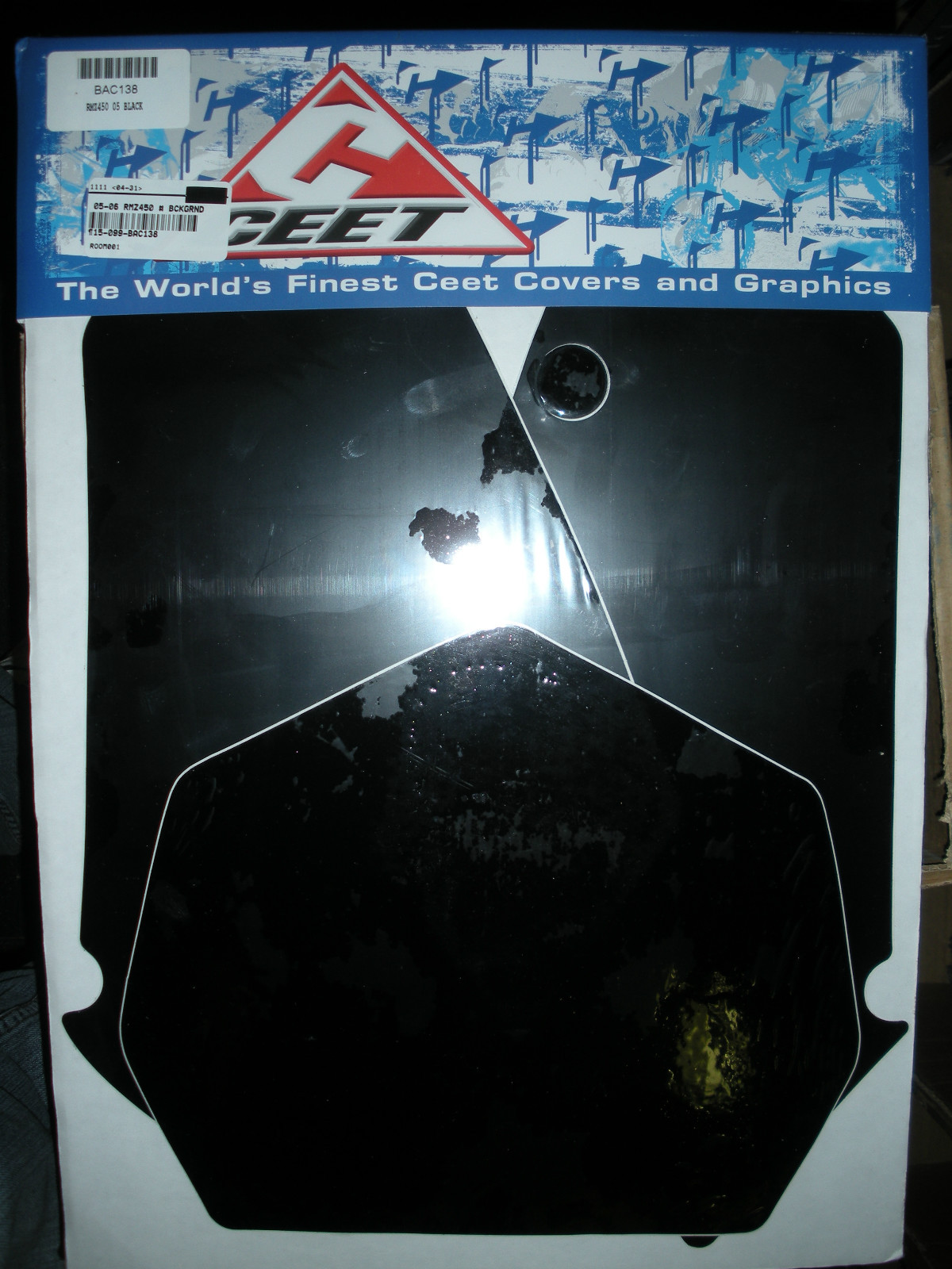 CEET PERFORMANCE BLACK BACKGROUND DECALS - SUZUKI RM-Z450 05-06 | eBay