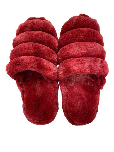 NEW Jenni Red Wine Boxed Slippers - Size Medum (7-8) *FREE SCARF | eBay