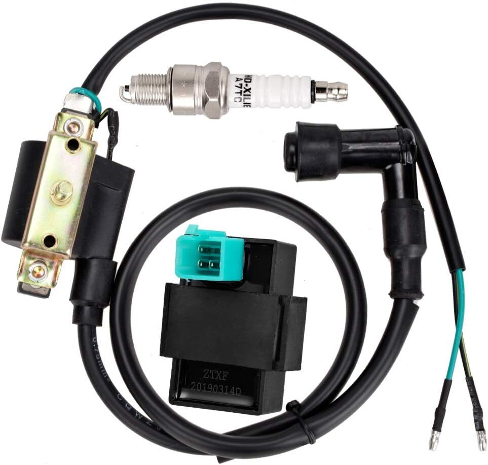 Ignition Coil CDI Spark Plug For 50cc 70cc 90cc 110cc ATV Quad Dirt ...