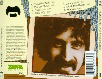 FRANK ZAPPA OVER-NITE SENSATION NEW CD 824302385029| eBay