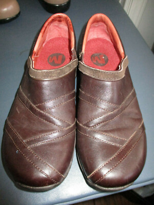 EUC! MERRELL WOMENS SLIP ON PRIMO PATCH BUC BROWN SLIP ON SHOES SIZE 7 ...