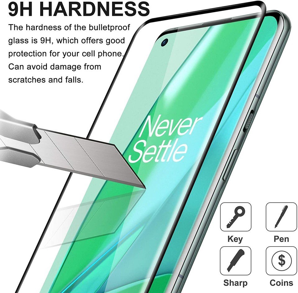 For OnePlus 15 13T 13 13R 12 12R 11 10 9 Pro Tempered Glass Screen ...