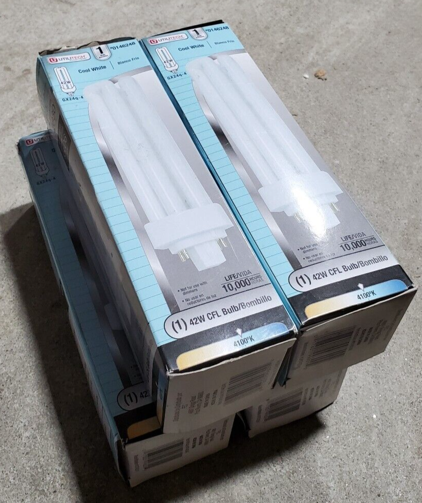 Utilitech 42W Cool White CFL Bulb #0146248 *4PACK* | eBay