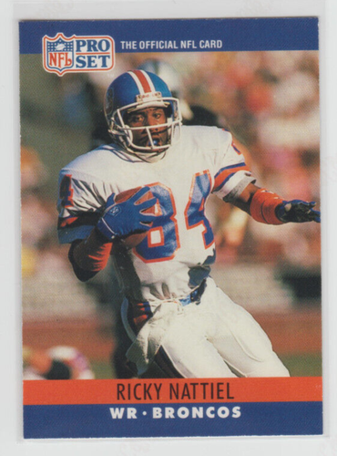 1990 Pro Set NFL Football Trading Card Denver Broncos Ricky Nattiel #93 ...