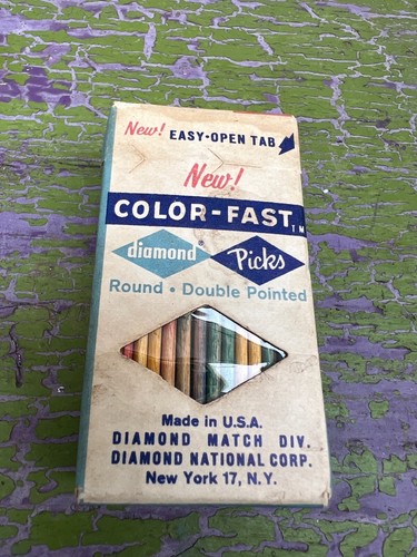 Vintage Color Fast Diamond Picks For Canapes For Parties Made In USA ...