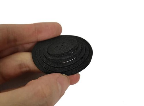 100 Adjustable Coins Capsule Case Foam Gasket Insert Mats Black Rings ...