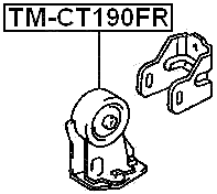 TM-CT190FR Febest FRONT ENGINE MOUNT 2C 12361-64250 | eBay