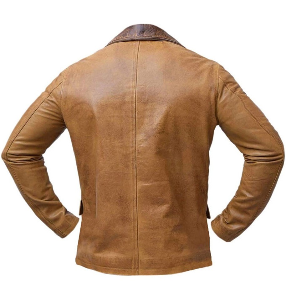 Red Dead Redemption Coat Arthur Morgan Gunslinger Real Leather Jacket ...