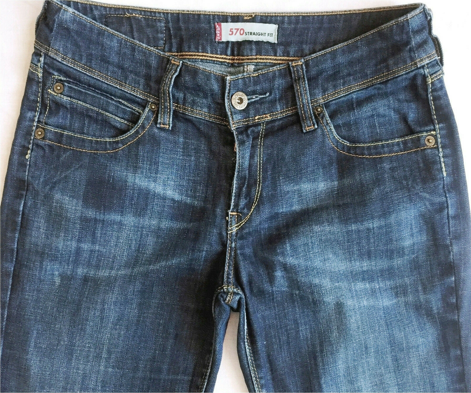 LEVIS Vintage 570 LOW Straight Fit Union Jeans Stretc… - Gem