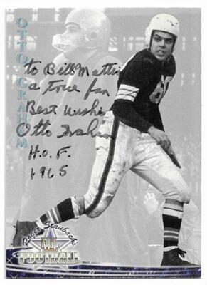 OTTO GRAHAM Personalized Autographed Signed 1994 Football card ...